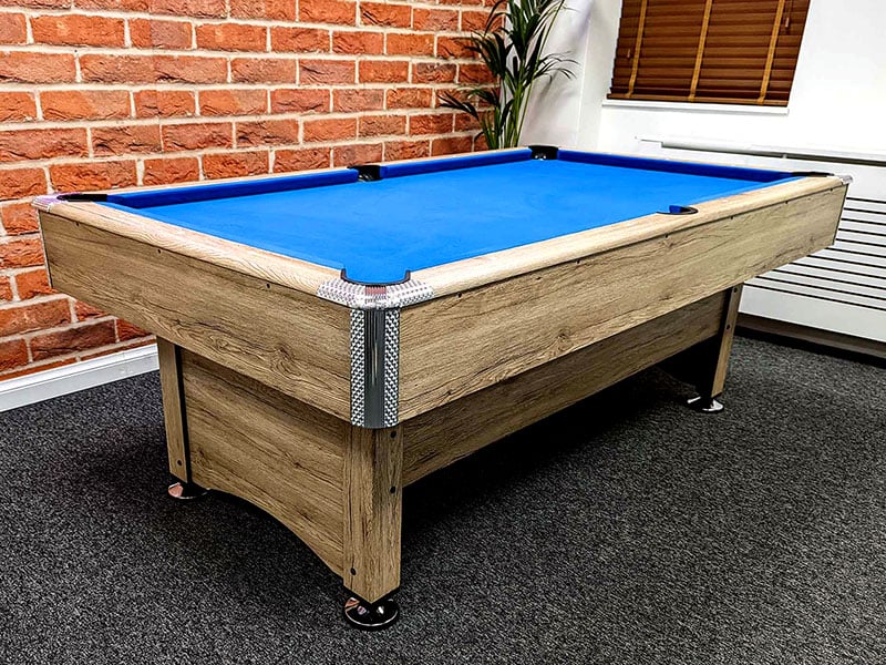 Signature Dean Pool Table: Grey Oak Finish – Man Cave Geek