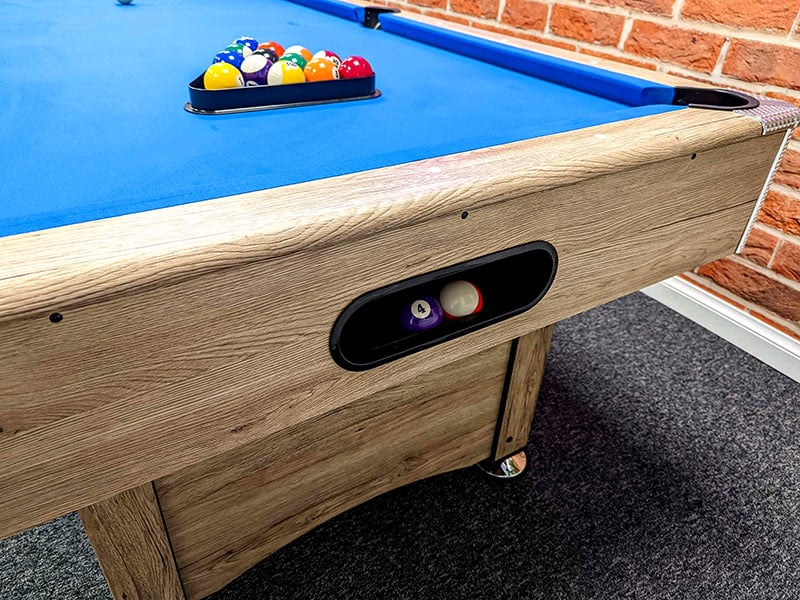 Signature Dean Pool Table: Grey Oak Finish – Man Cave Geek