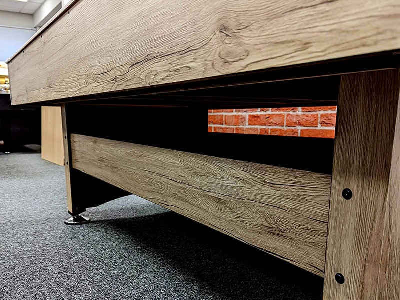 Signature Dean Pool Table: Grey Oak Finish – Man Cave Geek