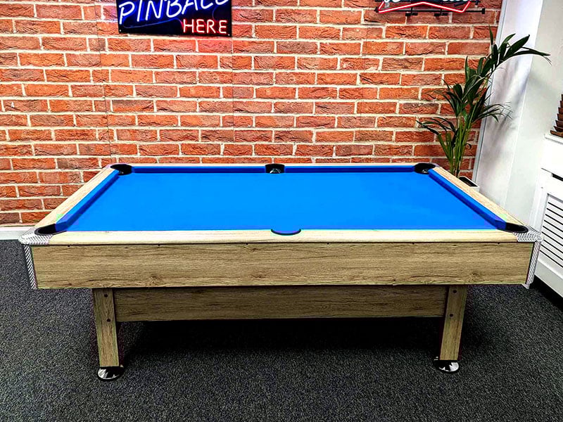 Signature Dean Pool Table: Grey Oak Finish – Man Cave Geek