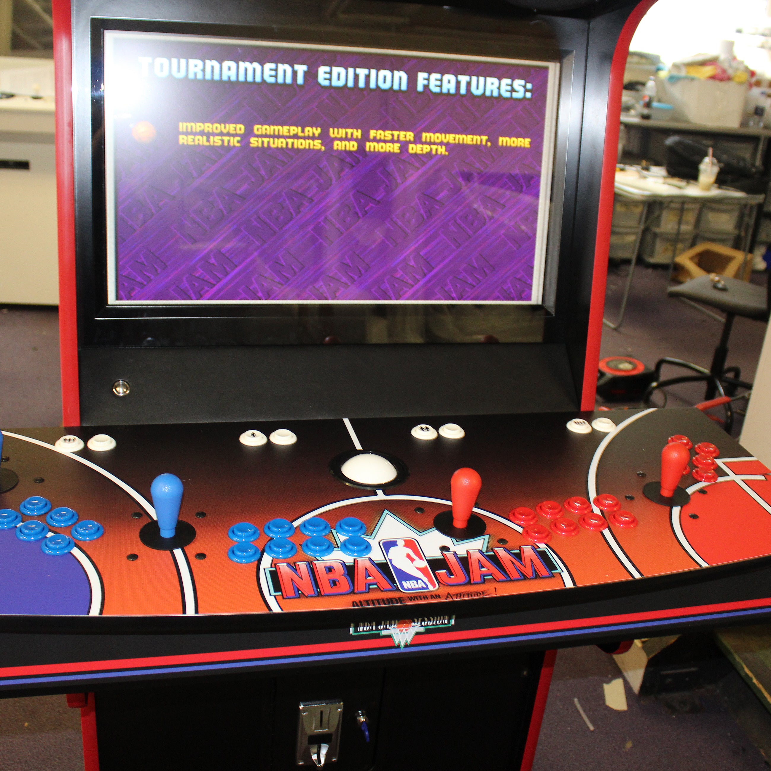 NBA Jam Evo 4 Player Arcade Machine – Man Cave Geek