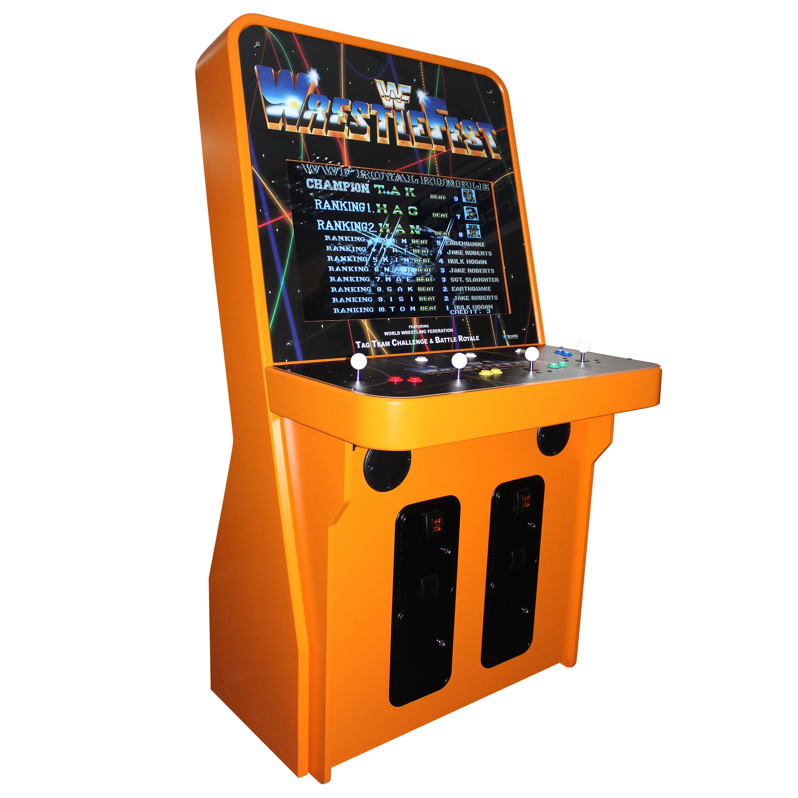 Wrestlefest 4 Player Nu-Gen Stand Up Arcade Machine – Man Cave Geek